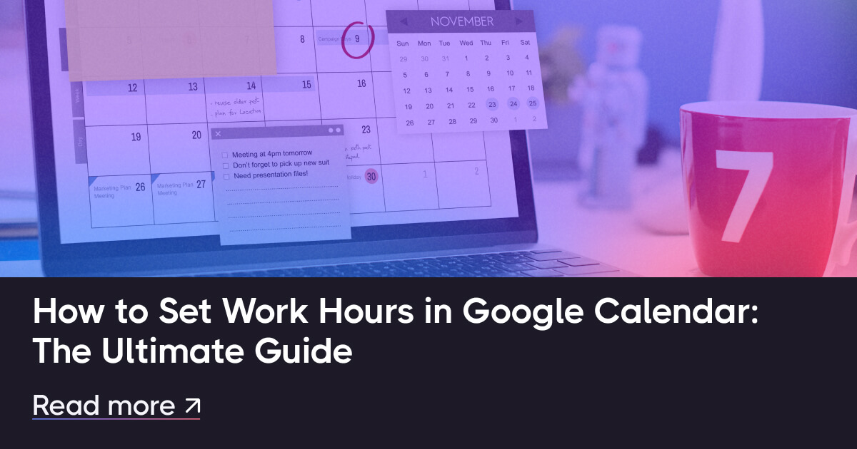 How To Set Working Hours In Google Calendar